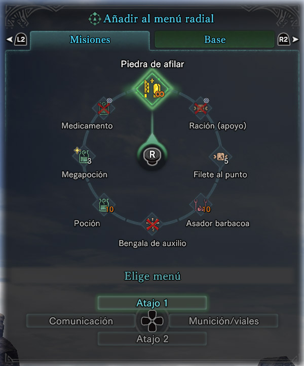 Monster Hunter World: Iceborne Manual web oficial | El menú radial ...