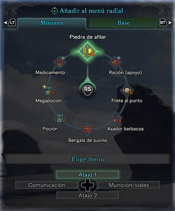 Monster Hunter World: Iceborne Manual web oficial | El menú radial ...