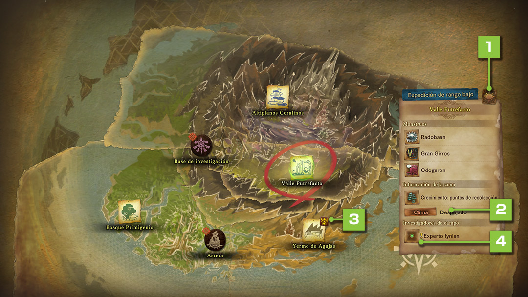 Monster Hunter World: Iceborne Manual web oficial | Expediciones