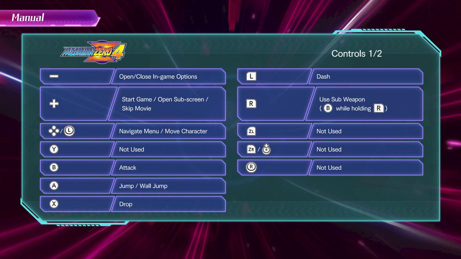 Mega Man™ Zero/ZX Legacy Collection Official Web Manual