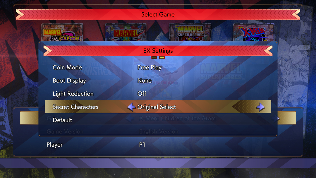 MARVEL vs. CAPCOM Fighting Collection: Arcade Classics Web Manual