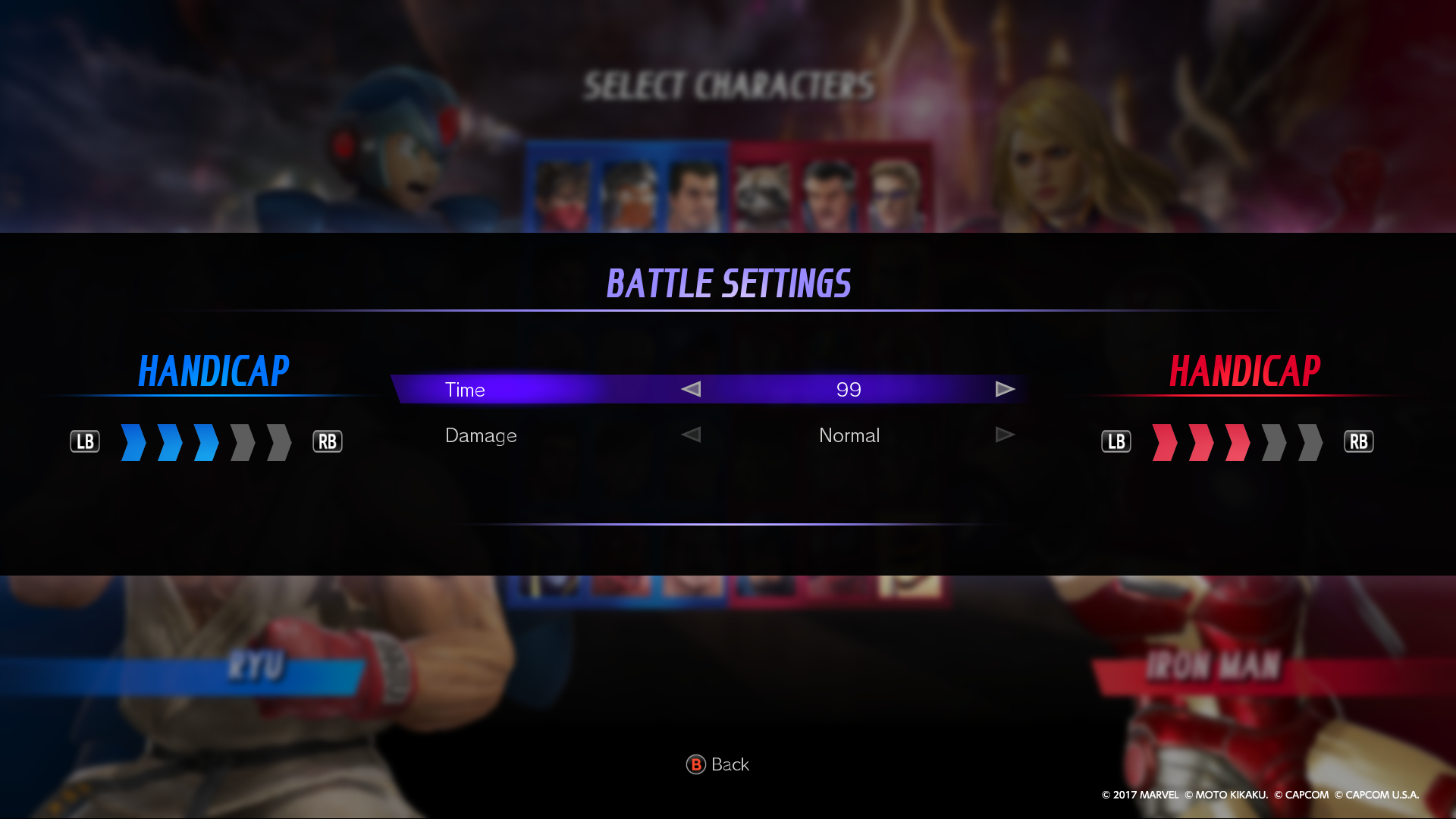 MARVEL VS. CAPCOM: INFINITE Official Web Manual | Main Menu / Battle ...