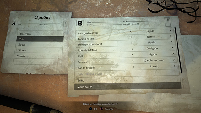 Manual oficial em web de Resident Evil 7